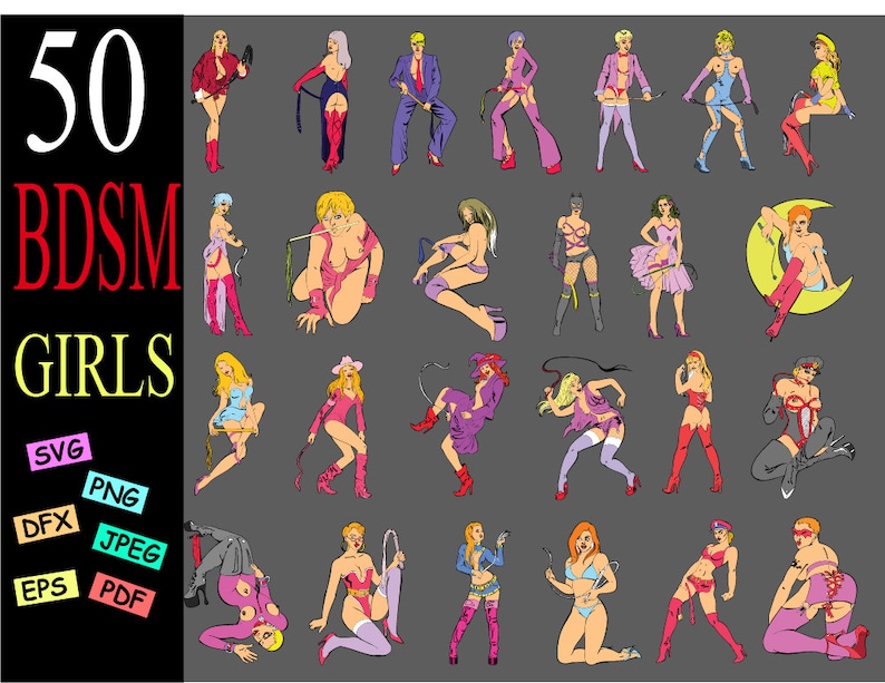 Bdsm Svg Sexy Girk Svg 50 Bdsm Girl Positions Svg Fetish Etsy Finland