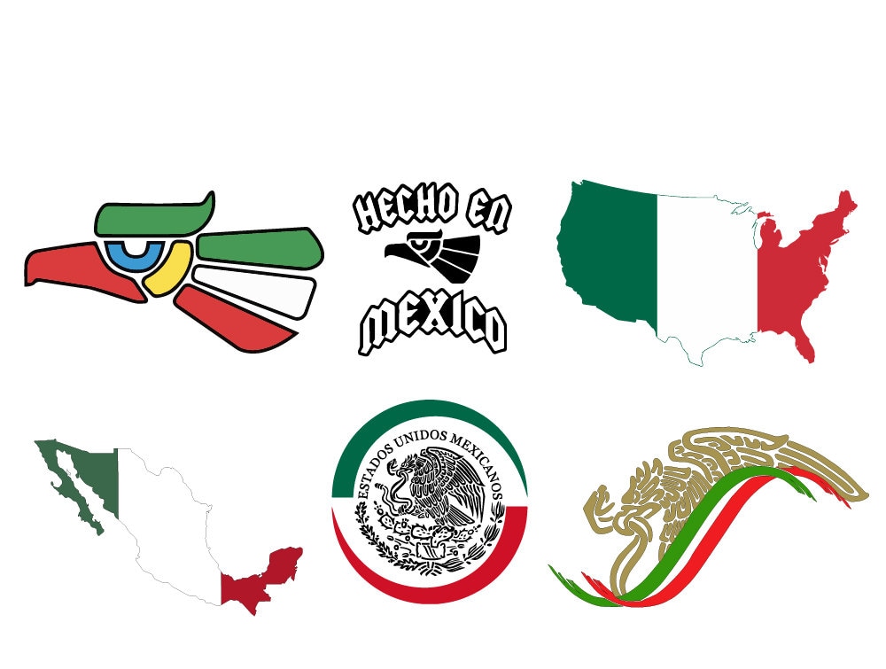 Mexico set svg Aguila escudo de Mexico SVG Aguila escudo de - Etsy México