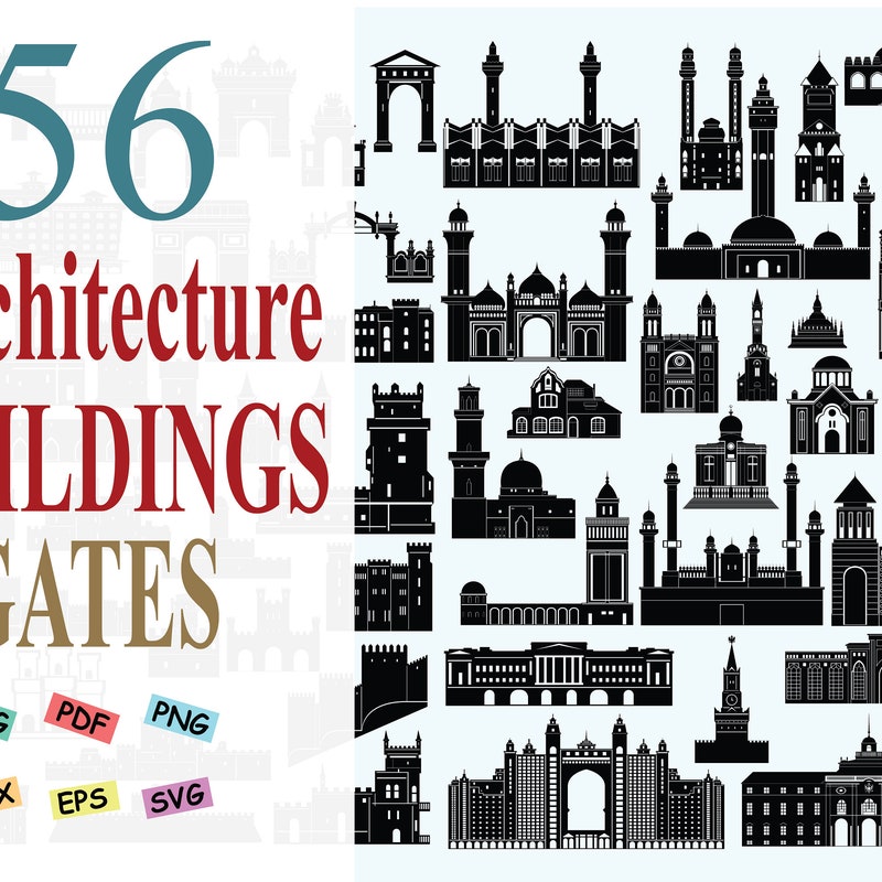 Building Clip Art - Etsy