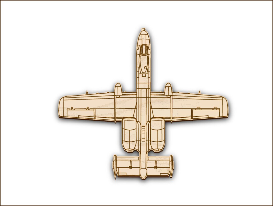 Wooden Plane A-10 Thunderbolt II Warthog: Laser Cutting Shape Wood ...