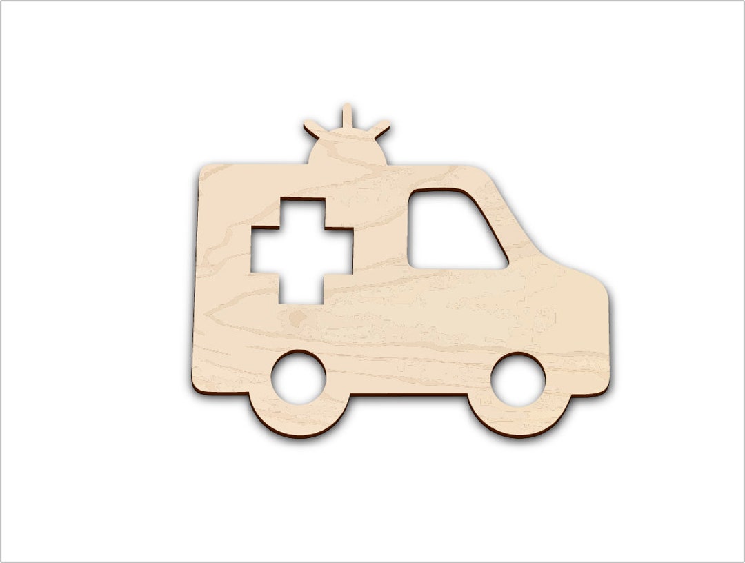 Wooden Ambulance,ambulance Car,ambulance Plywood Cut,wood Cutout ...