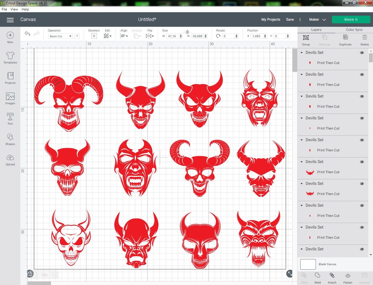 Vintage Devil Horns Vector Art, Satan Demon SVG, Cricut Cut File - Etsy