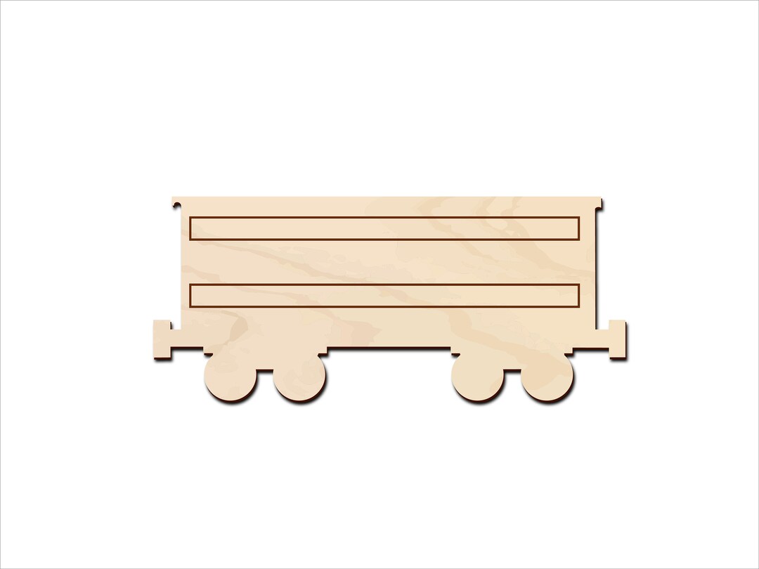 Wooden Train Wagon, Train Wagon, Train Wagon Plywood Cut,wood Cutout ...