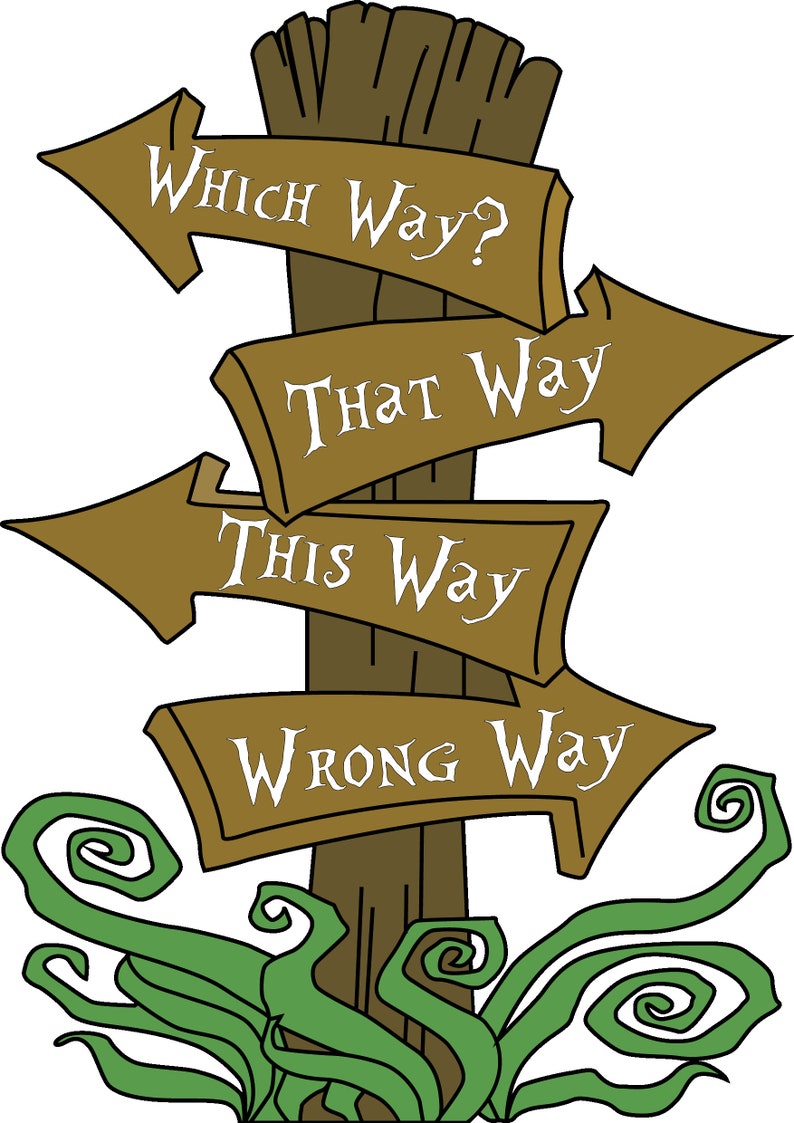 Whimsical Arrow Sign SVG | Fantasy Tea Party Wall Decor Clipart for DIY ...