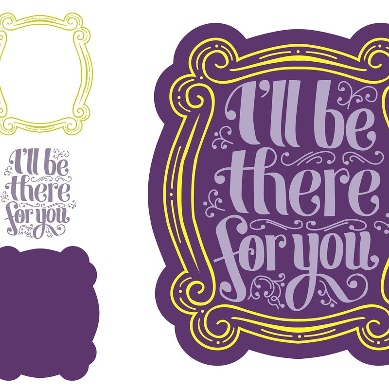 Friends Picture Frame Svg - Etsy