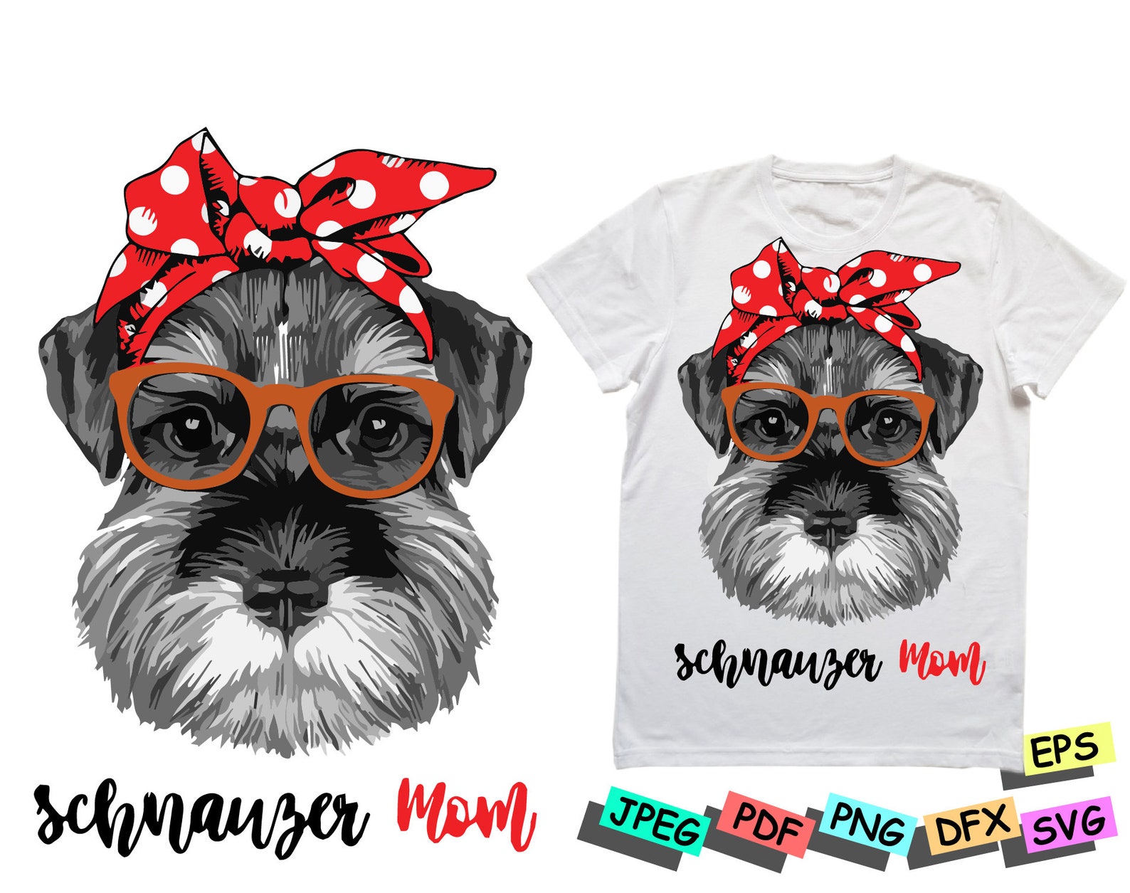 Schnauzer Svg Schnauzer Mom Svg Shirt Gift Schnauzer Gifts - Etsy