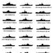 US Navy Warship SVG Bundle: 22 Ship Silhouettes (digital Download) - Etsy