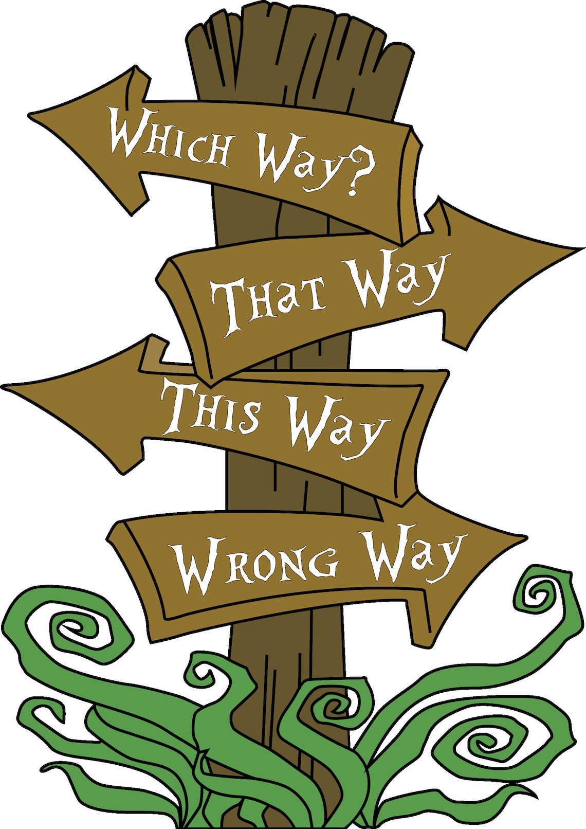 Whimsical Arrow Sign SVG | Fantasy Tea Party Wall Decor Clipart for DIY ...