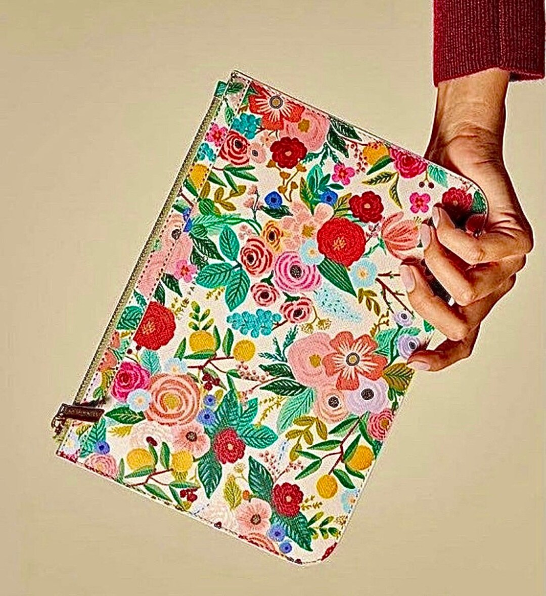 Rifle Paper Co Cosmetic Bag, Clutch, Zipper Pouch Wildwood Rifle Paper ...