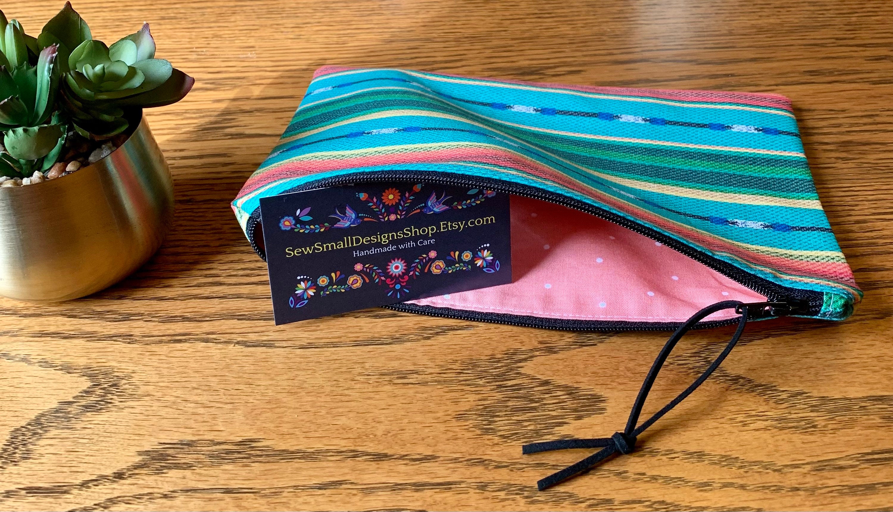 Serape Cosmetic Bag Serape Zipper Pouch Zipper Pouch | Etsy