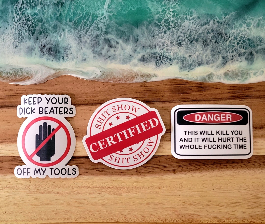 Construction Die Cut Vinyl Sticker Bundle, Waterproof, Blue Collar ...