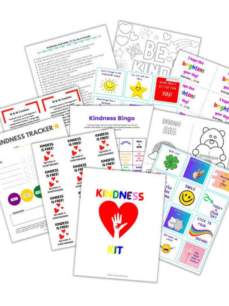 Kindness Kit | Printable | Family Activity | Children's Fun | Gratitude ...