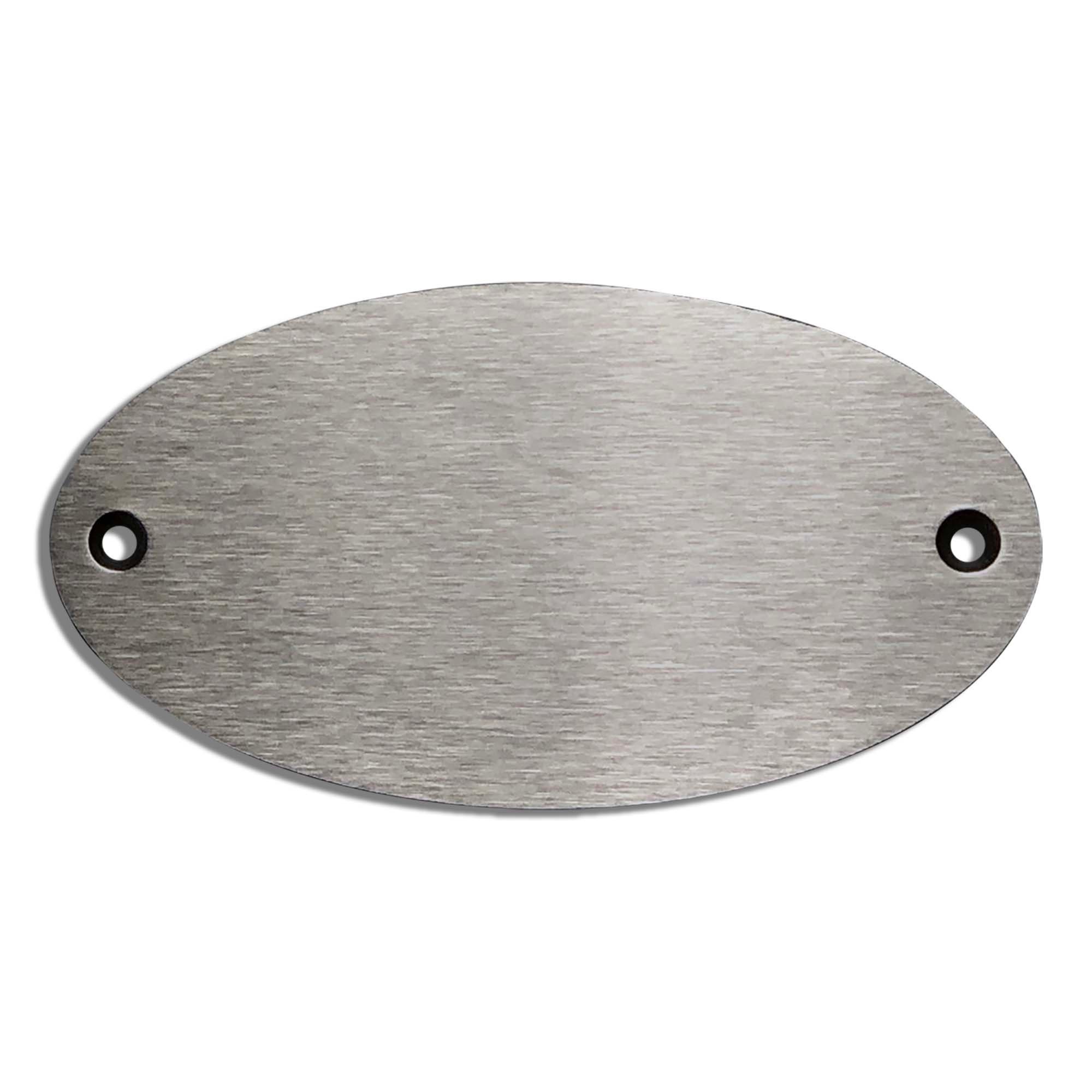 Small Oval Stainless Steel Shield 10.5 X 5.5 Cm With - Etsy UK