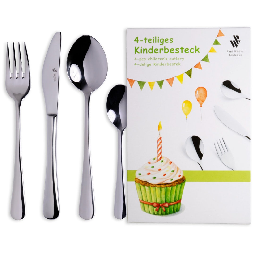 Children's Cutlery Set, 4 Pieces, Including Engraving - Etsy