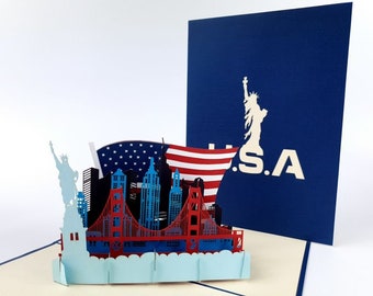 New York Skyline Birthday Card - Etsy UK