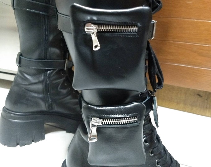 Combat Boots Wallet Small Purse for Shoes Arm Wallet Wrist Pouch for ...