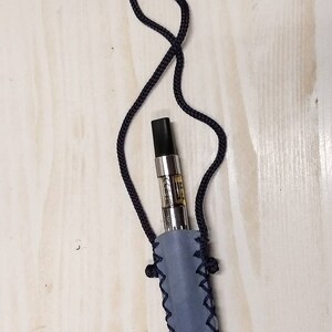 Necklace vape pen case leather vape pen holder handmade | Etsy