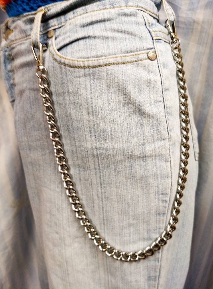Pant Chain Silver Mens Wallet Chain for Trouser Gifts for - Etsy