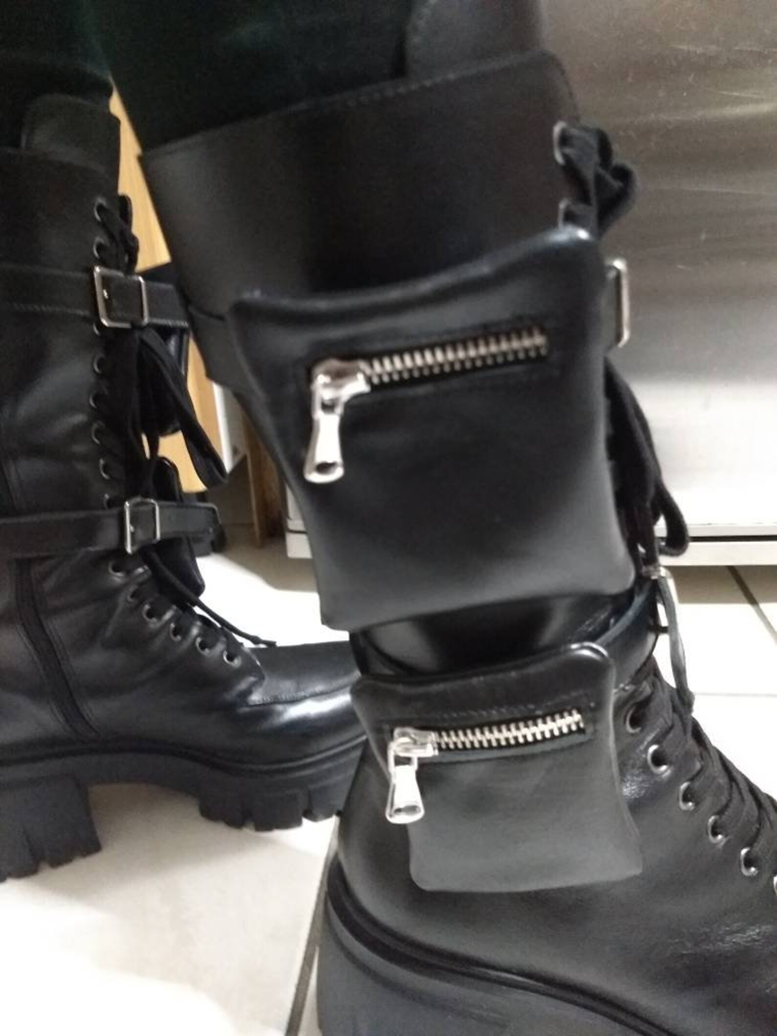 Combat Boots wallet small purse for shoes arm wallet wrist | Etsy