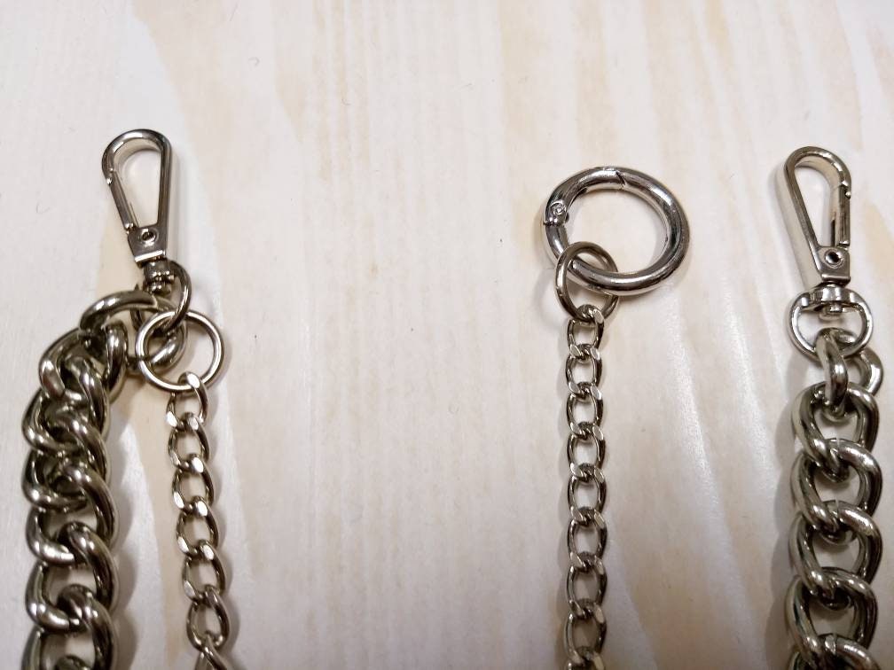 Double pocket chain chunky chain Eboy chains Double jean - Etsy.de