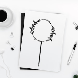 Floral Wreath Cake Topper SVG Bundle: Laser Cut Designs (digital ...