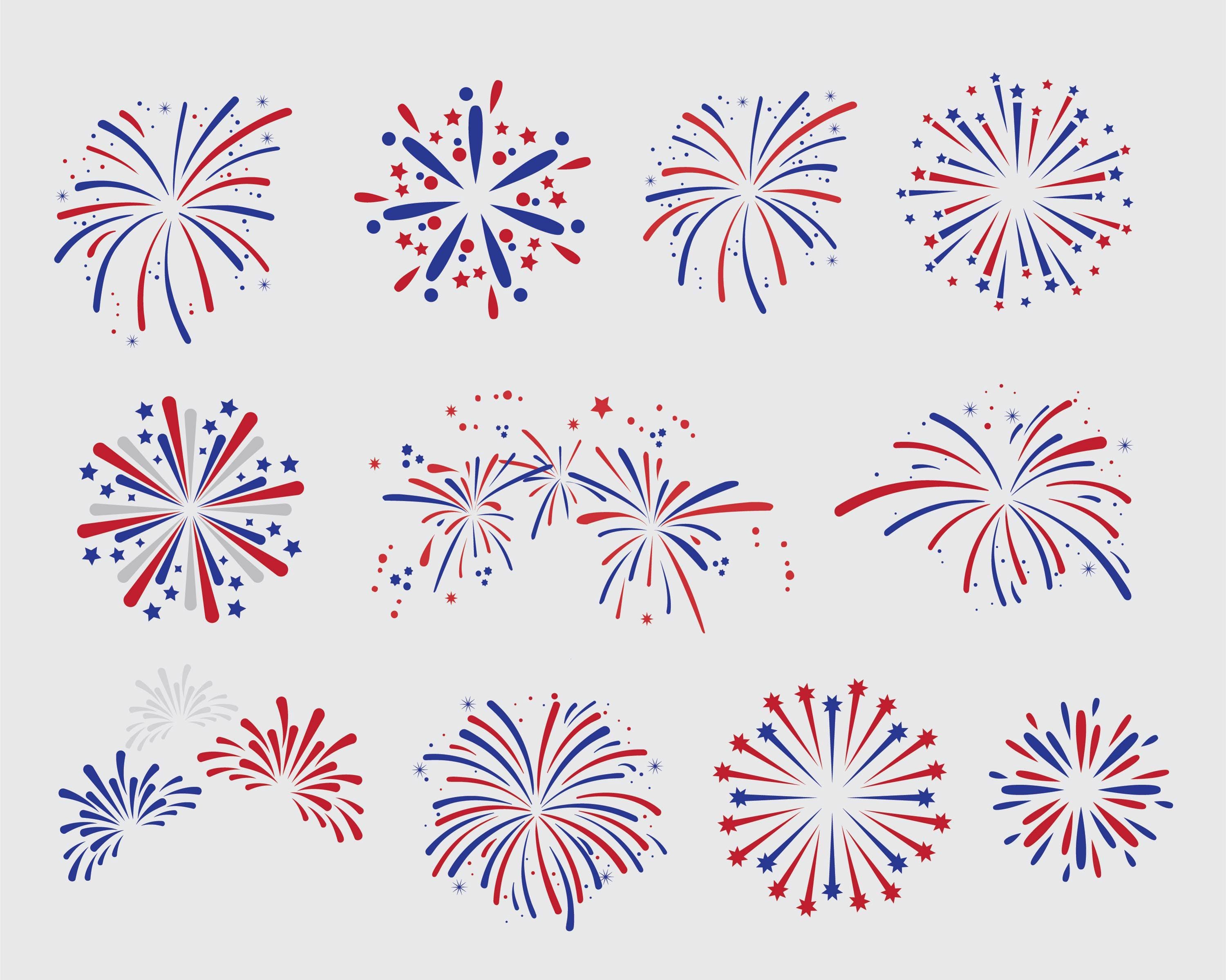 Fireworks SVG Bundle, Firecracker SVG, 4th of July Firework Png Bundle ...