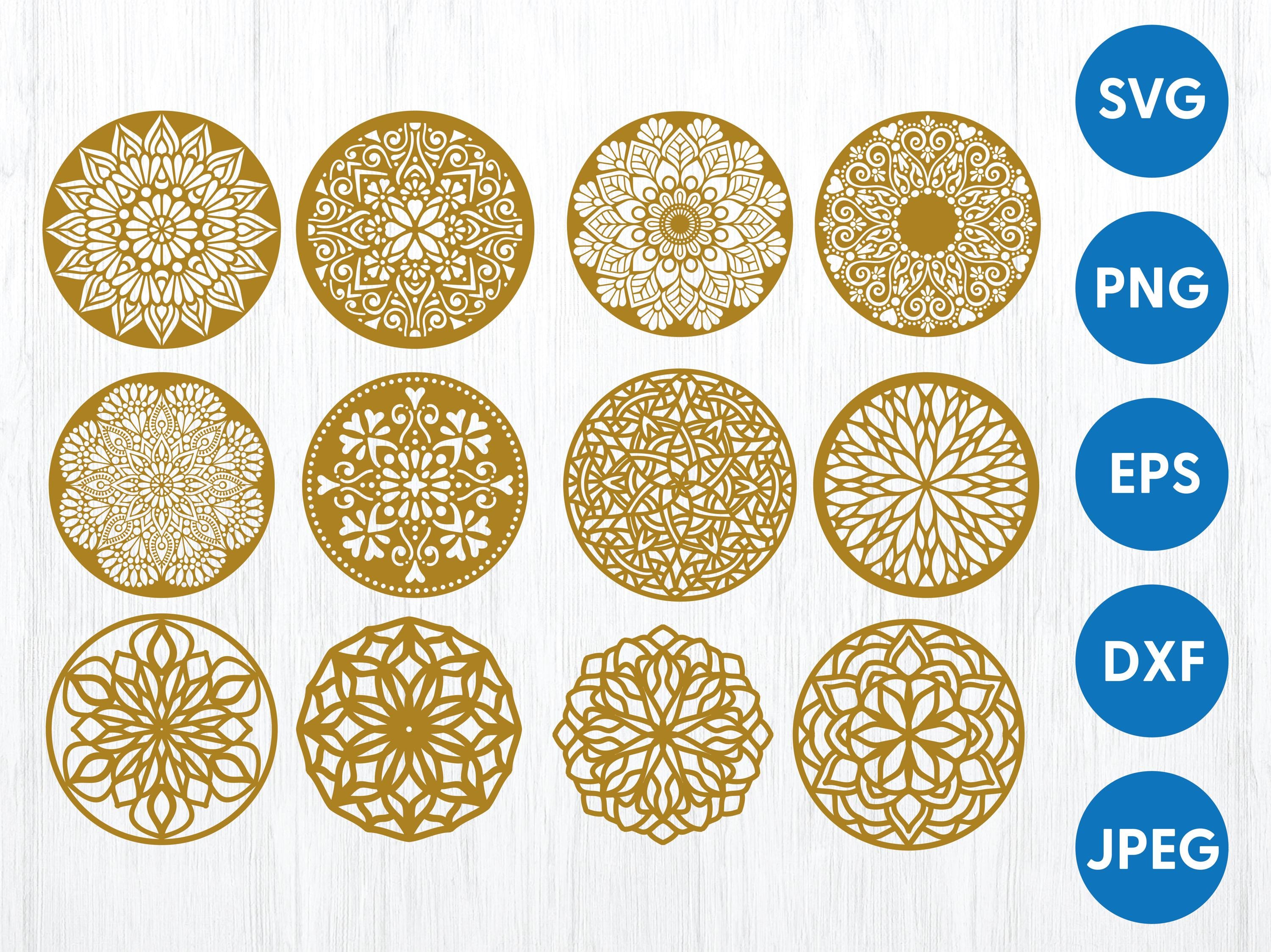 Modern Circle Panel Stencil: Laser Cut CNC Designs (digital Download ...