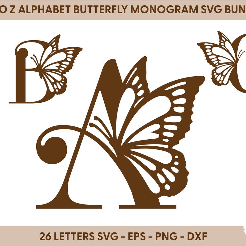 Butterfly Font Logo - Etsy