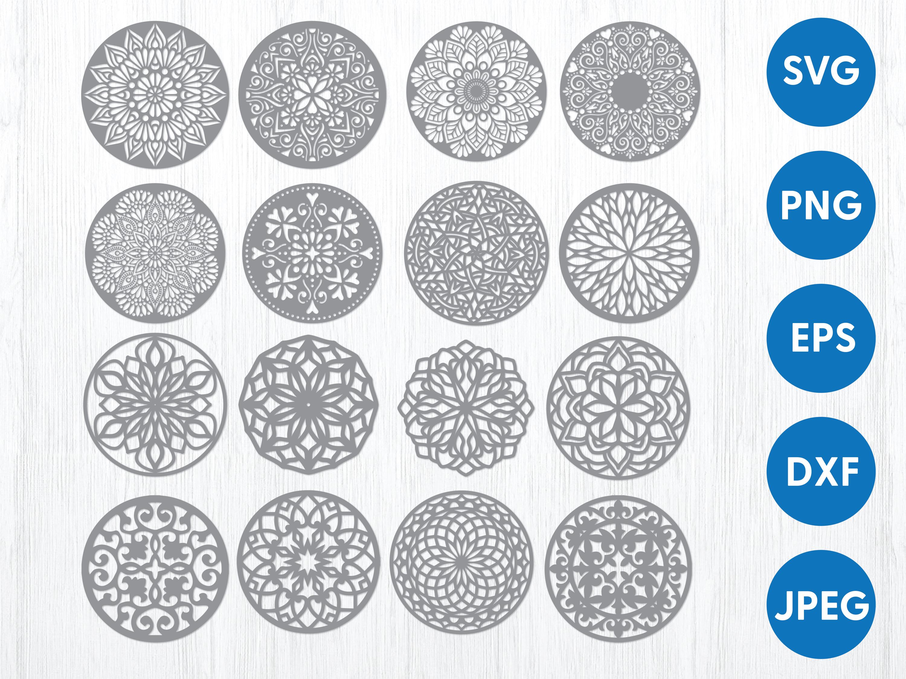 Modern Circle Panel Stencil: Laser Cut CNC Designs (digital Download ...
