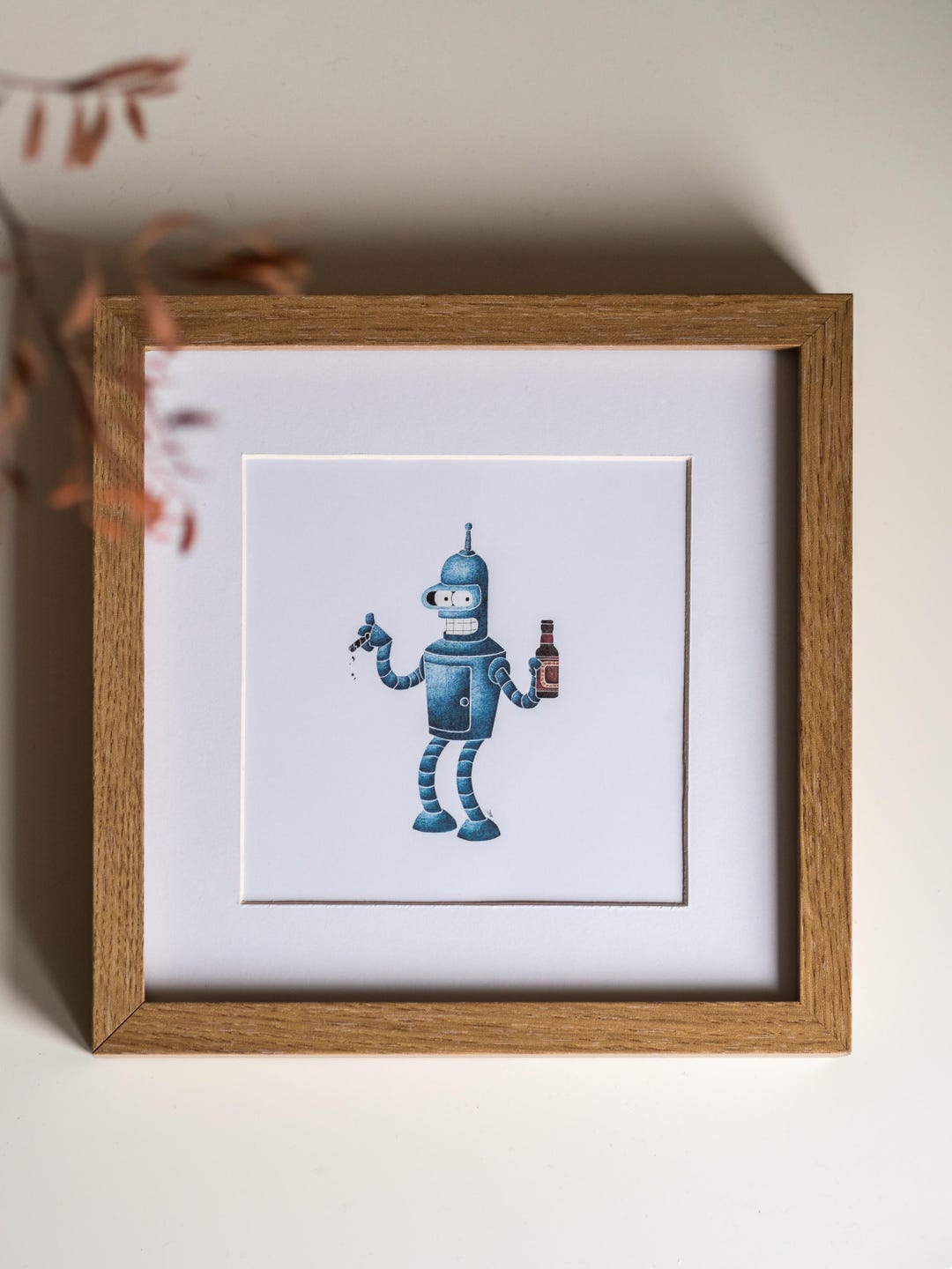 Bender Painting, Futurama - Etsy