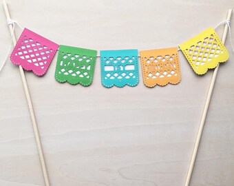 Papel picado cake topper | Etsy