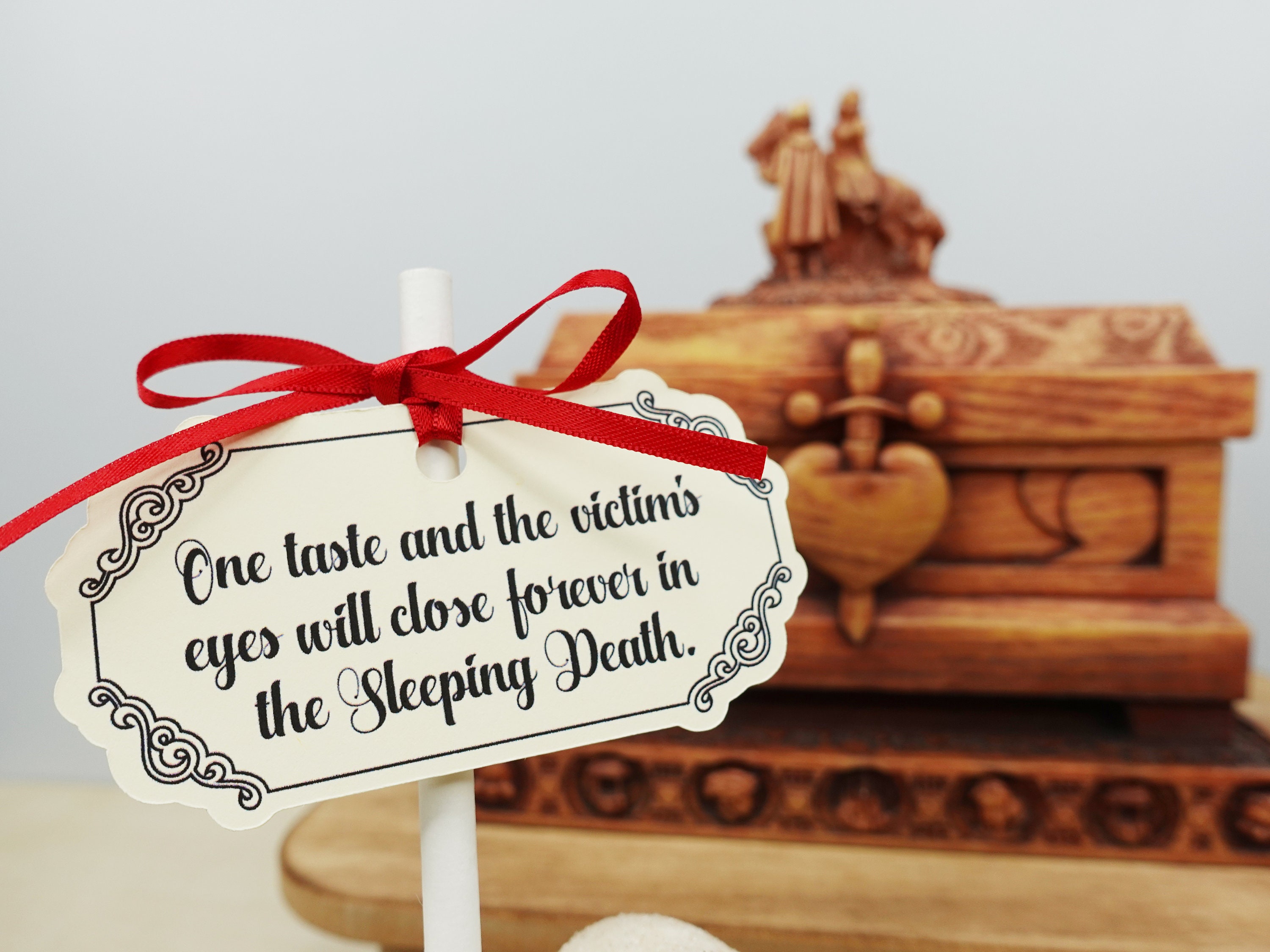 Poisoned Apple Spell Tags 10 Count Snow White Inspired | Etsy