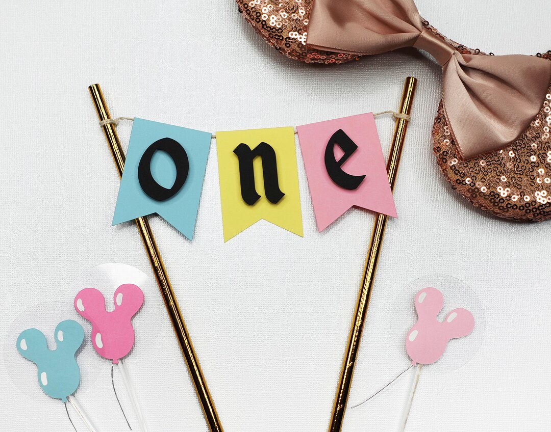 Vintage Disney Cake Topper Banner - Disneyland Inspired Birthday ...