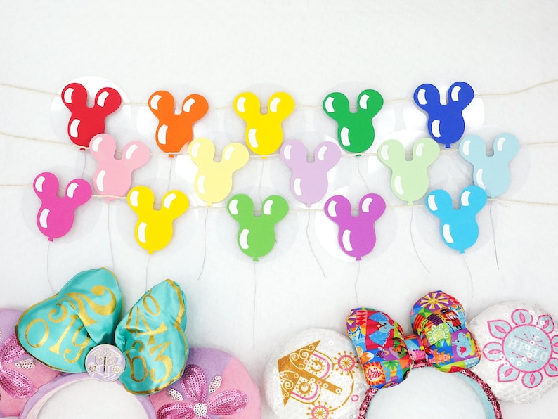Disney Balloon Banner Mickey Birthday Decorations 5 or 10 - Etsy