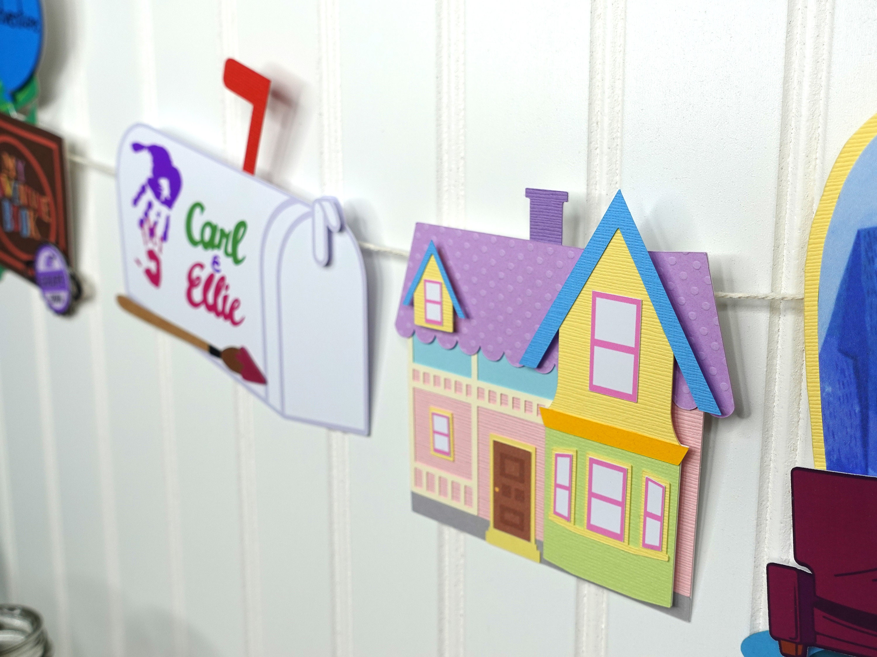 Pixar up Carl & Ellie Inspired Banner - up Movie Decorations - Custom ...
