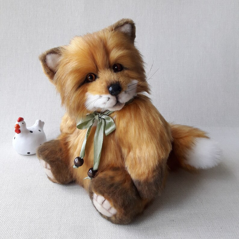 Plush Fox make to Order Teddy Toy Fox Red Gift Teddy Bear | Etsy