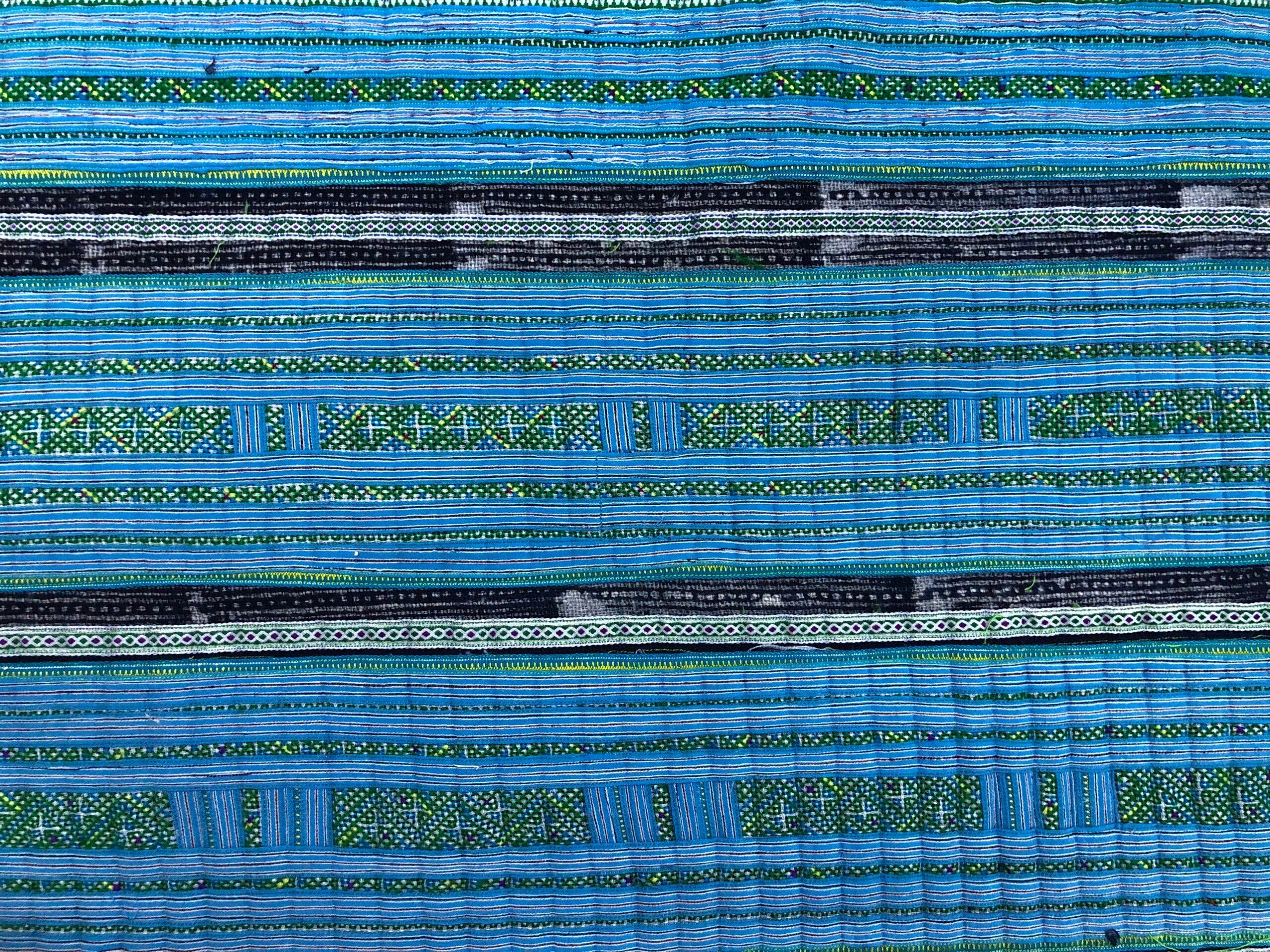 Blue Hmong Whole Roll of Fabric Authentic Vintage | Etsy