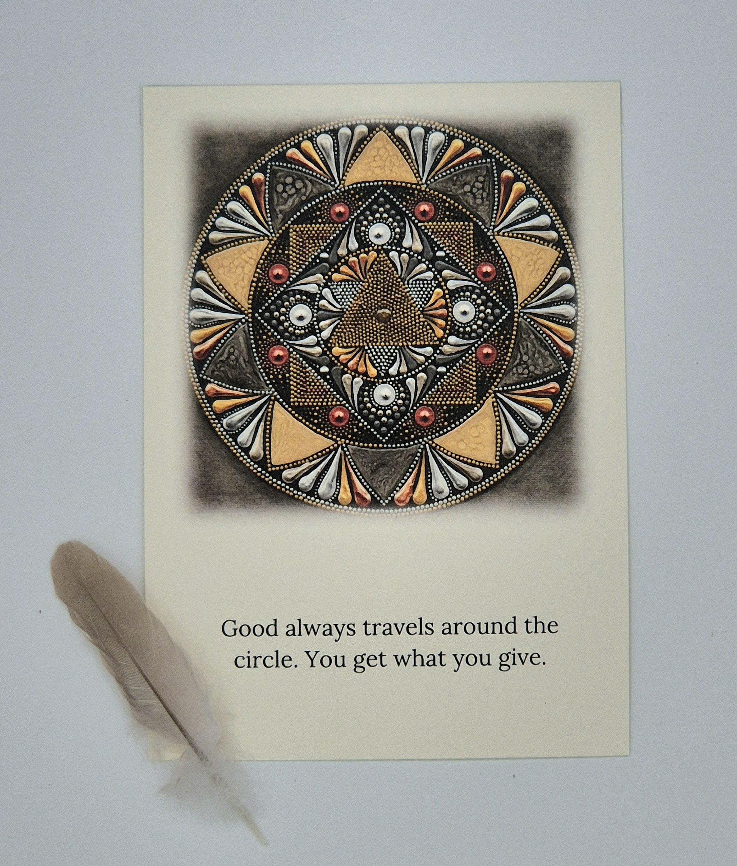 Mandala Postcards, Inspirational Quotes, Positive Affirmations ...