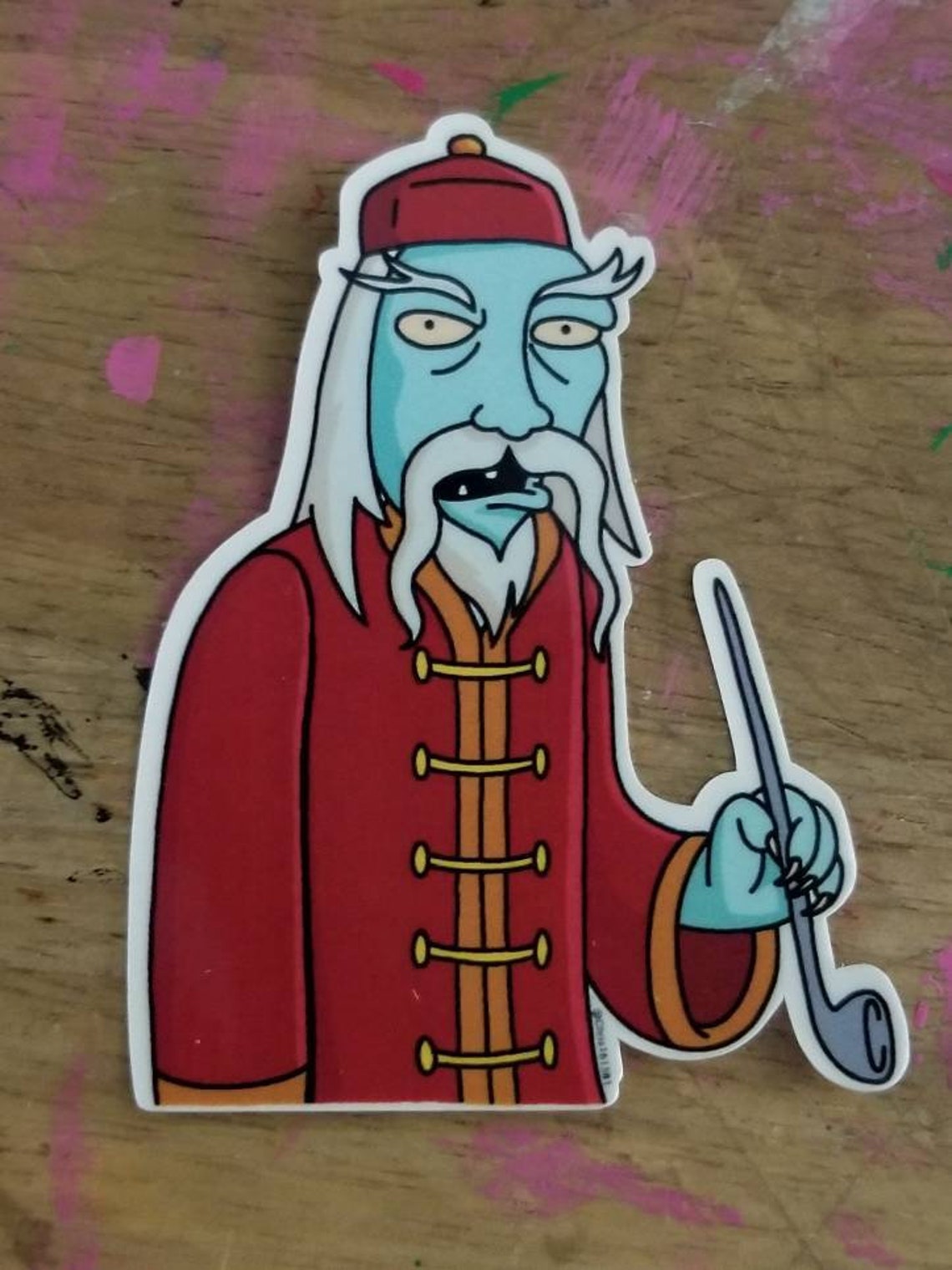 Shop Owner from the Simpsons STICKER | Etsy