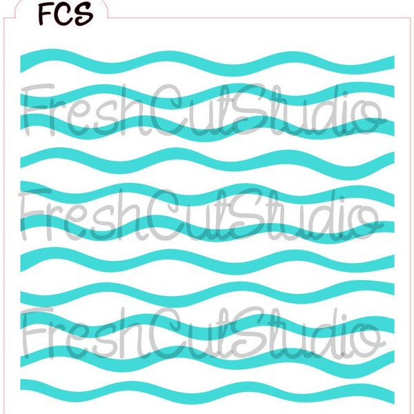 Lines Stencil - Etsy