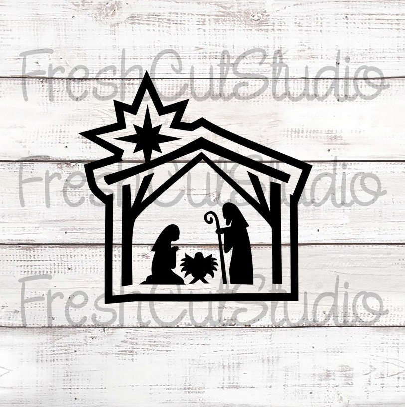 Nativity Scene Cutter With Matching Stencil - Etsy