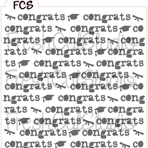 Graduation Stencil - Etsy