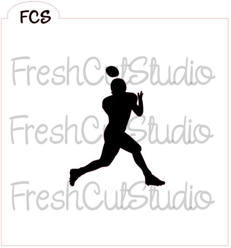 Football Player Stencils Cookie Stencil - Etsy
