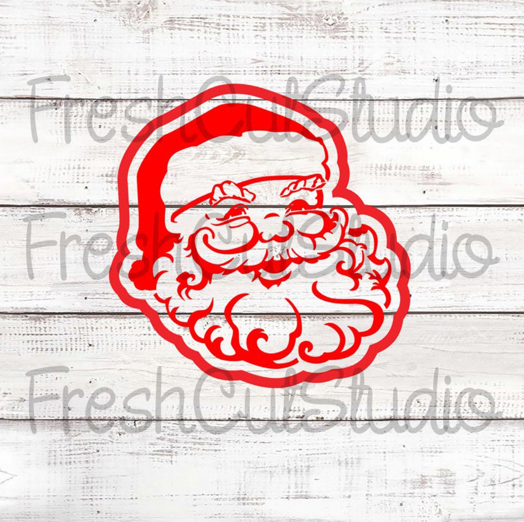Santa Stencil With Matching Cutter Option - Etsy