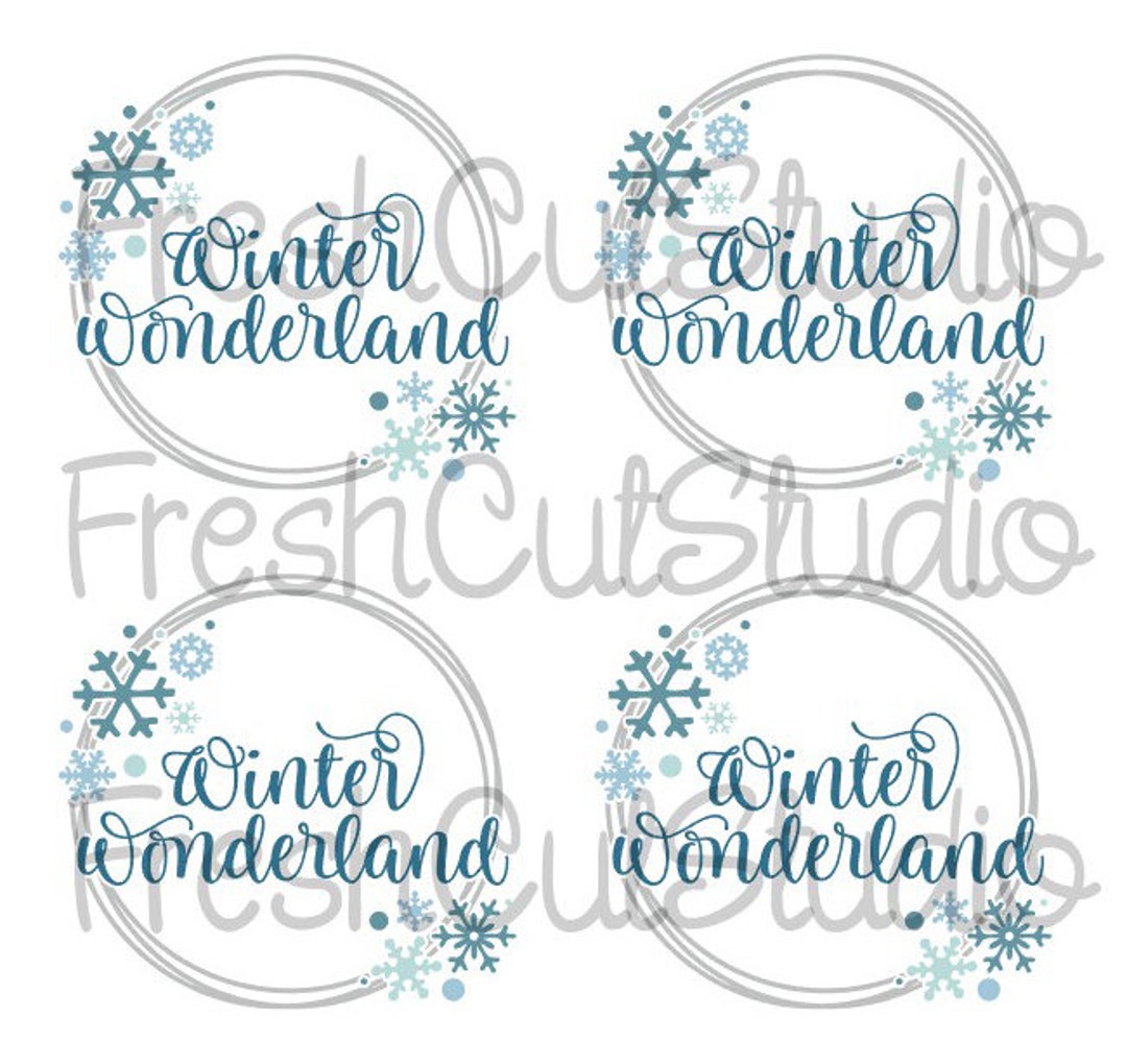 Winter Wonderland Tags Digital Download - Etsy