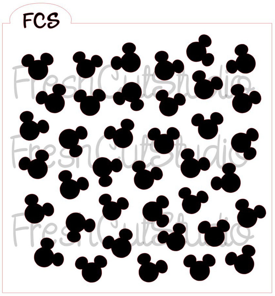 Mickey Mouse Head Stencil