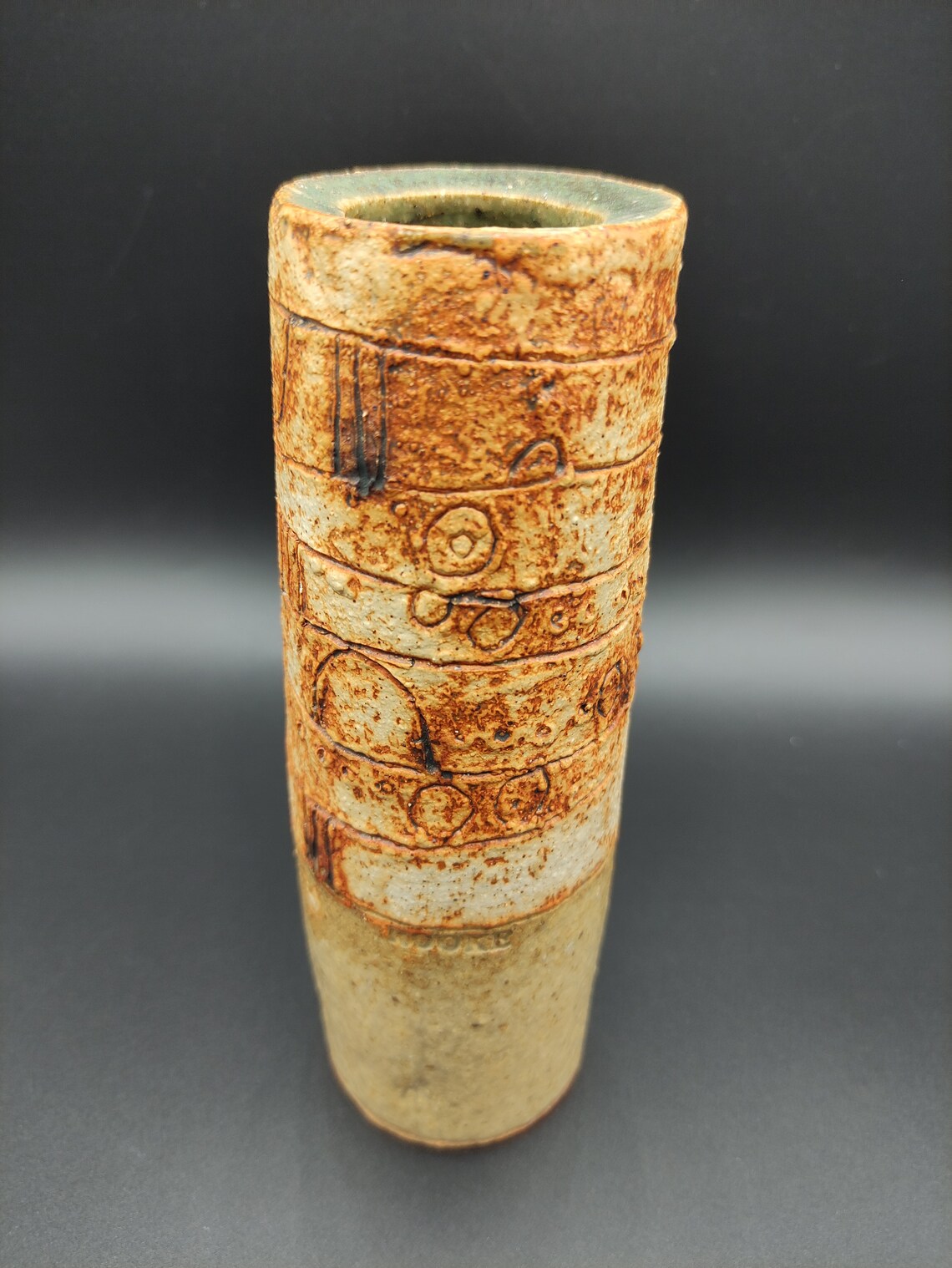 Studio Pottery Bernard Rooke 1960s 1970s Brutalist Ceramic Vase Modern ...