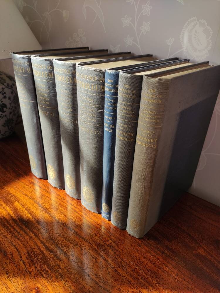 Old Book Science Book Collection Vintage Books Rare Book Set Reference ...