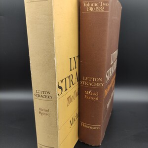 Old Book Rare Book Biography Book 2 X 1968 Lytton Strachey Founding ...
