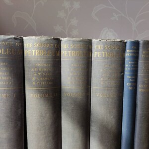 Old Book Science Book Collection Vintage Books Rare Book Set Reference ...